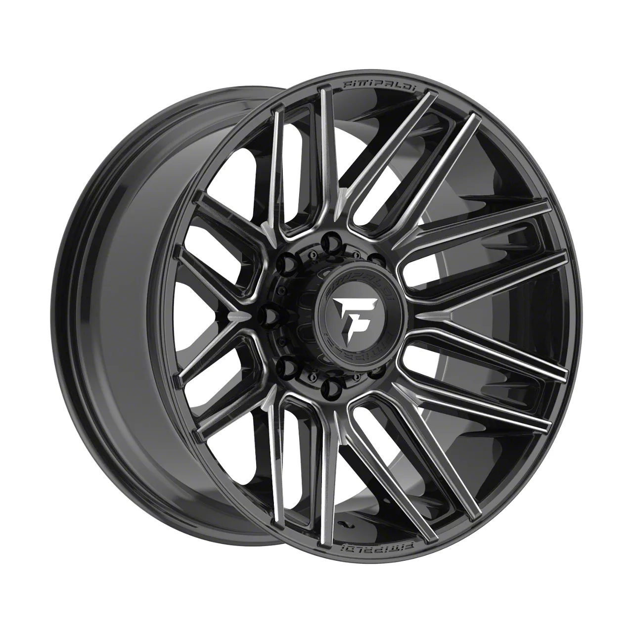 Fittipaldi Offroad F-250 Super Duty FA14 Gloss Black Milled 8-Lug Wheel ...