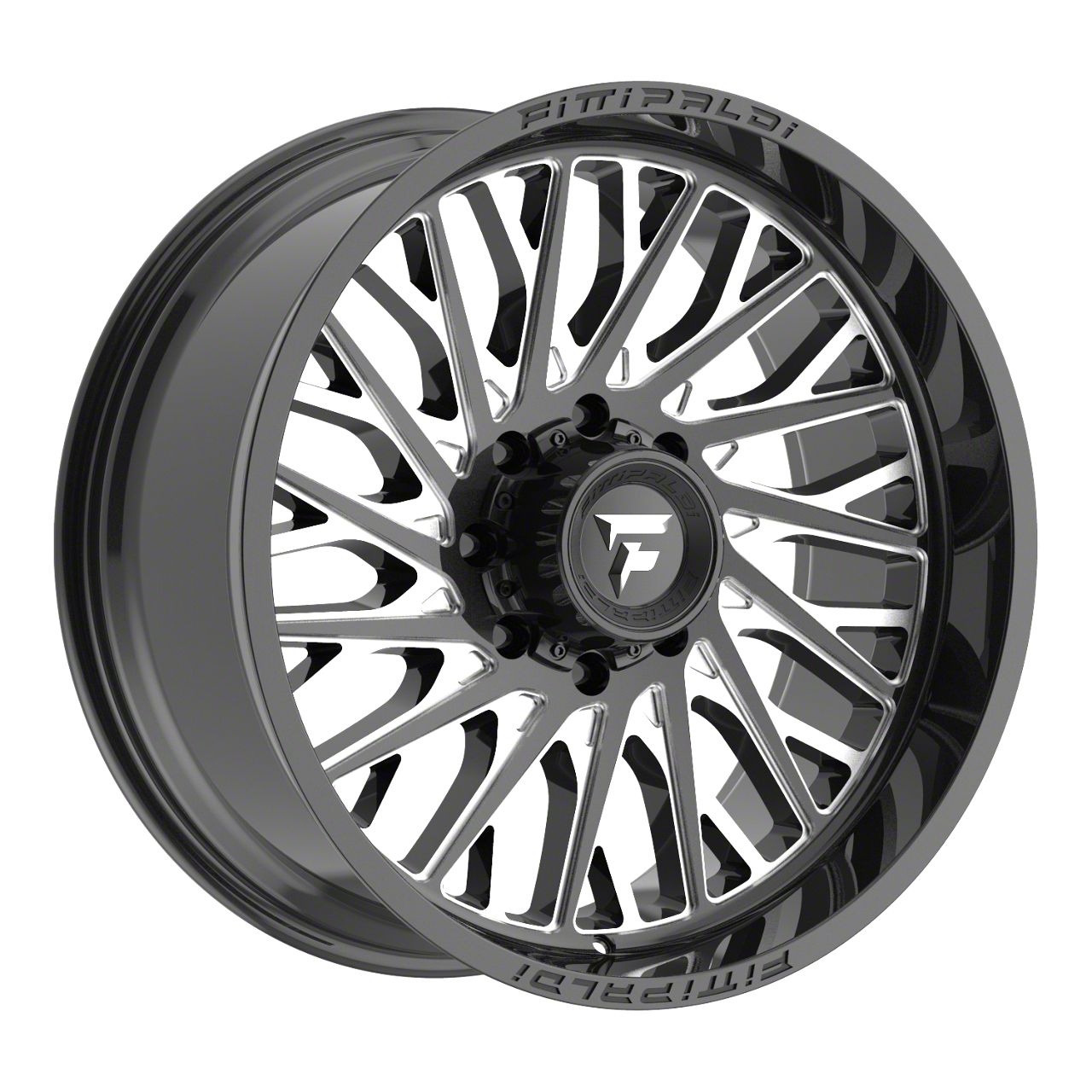 Fittipaldi Offroad F-350 Super Duty FA08 Gloss Black Milled 8-Lug Wheel; 22x10; -19mm Offset ...
