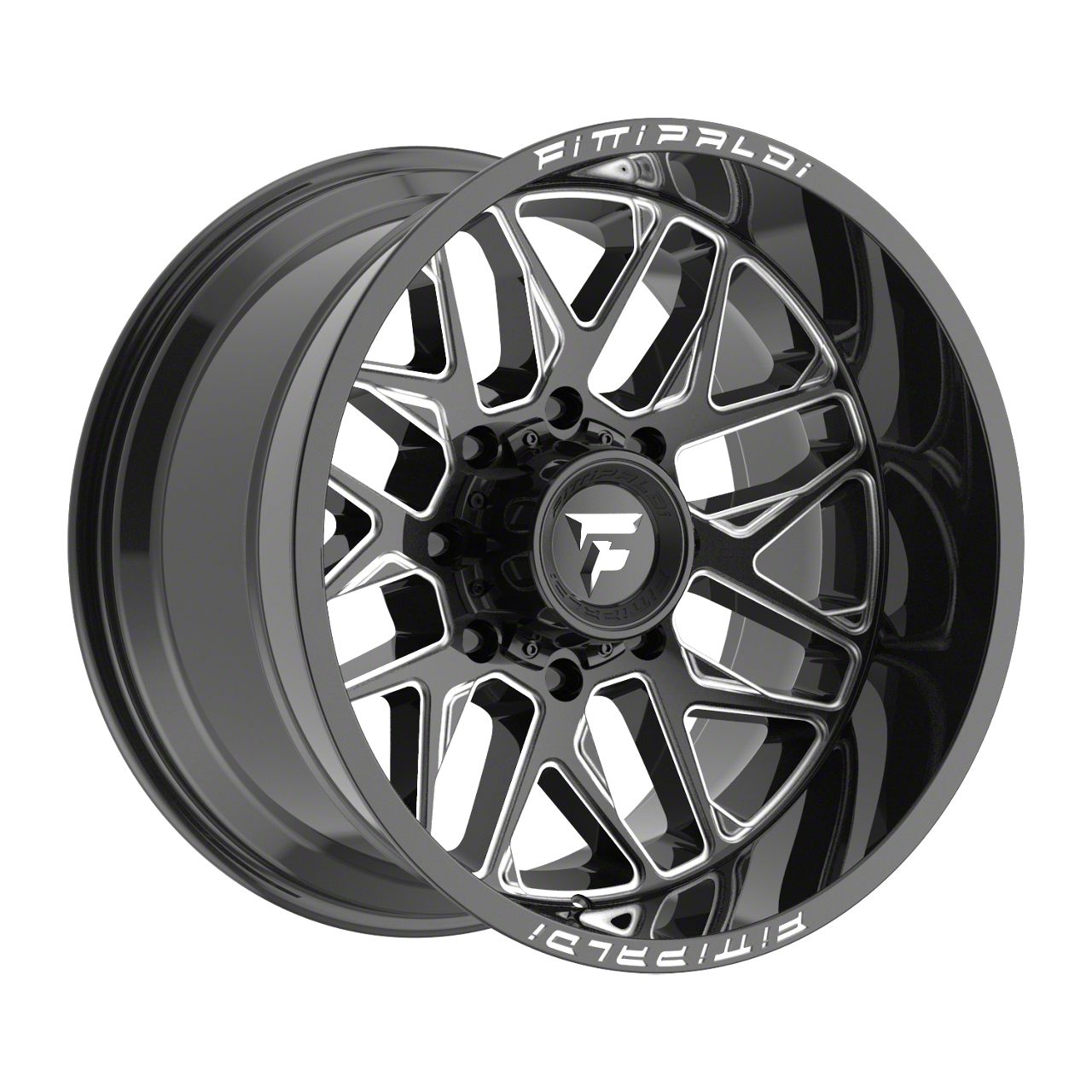 Fittipaldi Offroad F-350 Super Duty FA19 Gloss Black Milled 8-Lug Wheel ...