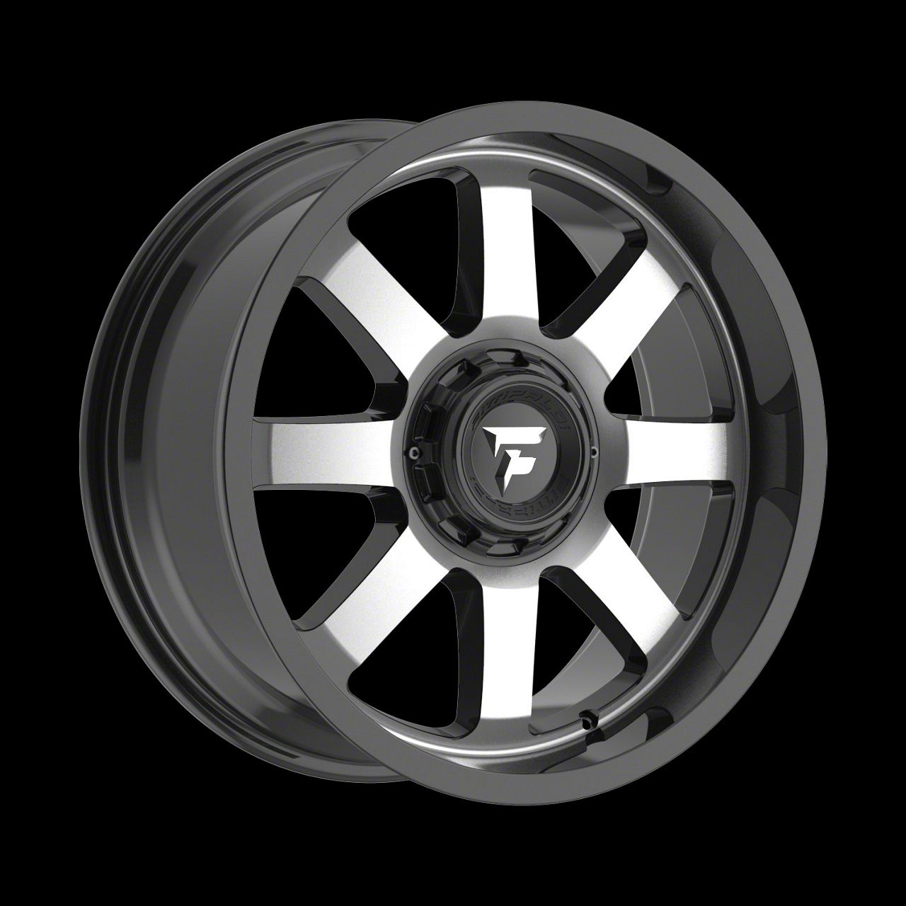 Fittipaldi Offroad F-250 Super Duty FA16 Gloss Black Machined 8-Lug ...