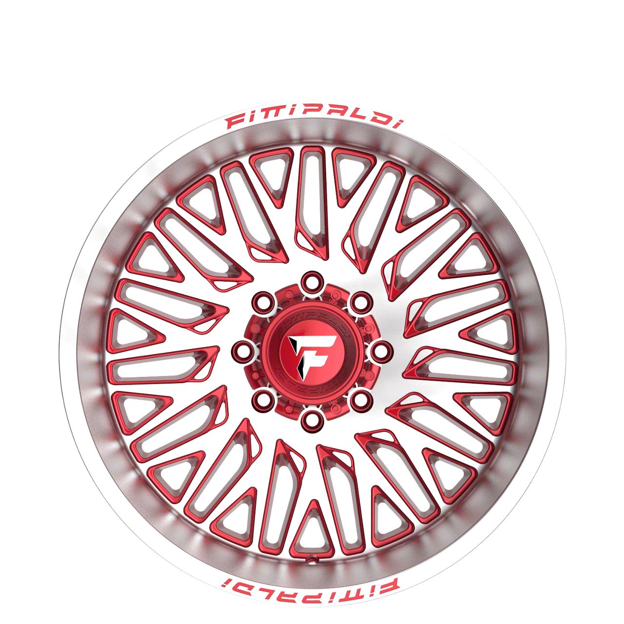 Fittipaldi Offroad Sierra 1500 FA07MR Gloss Red Machined 6-Lug Wheel ...