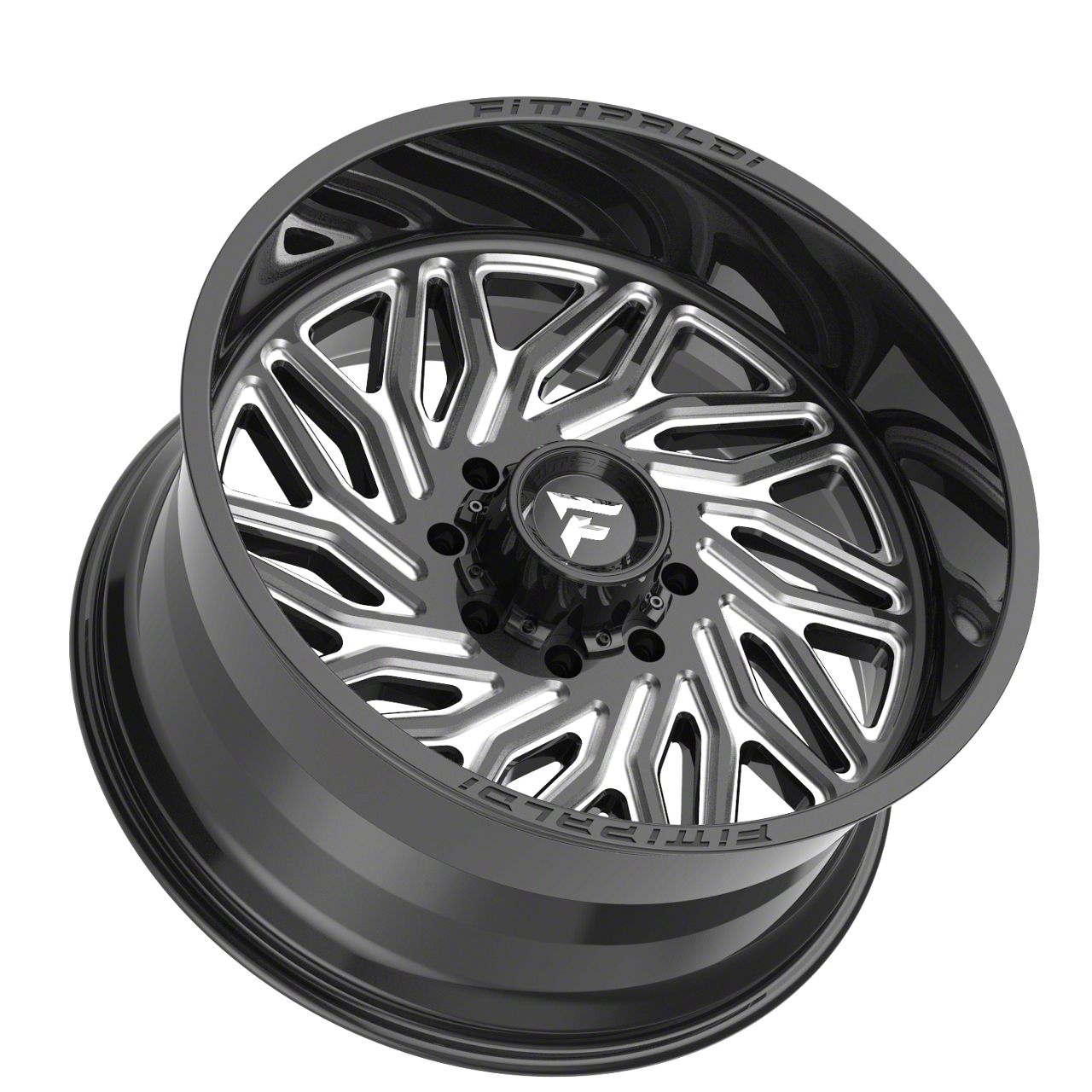 Fittipaldi Offroad Colorado FA13 Gloss Black Milled 6-Lug Wheel; 24x12 ...
