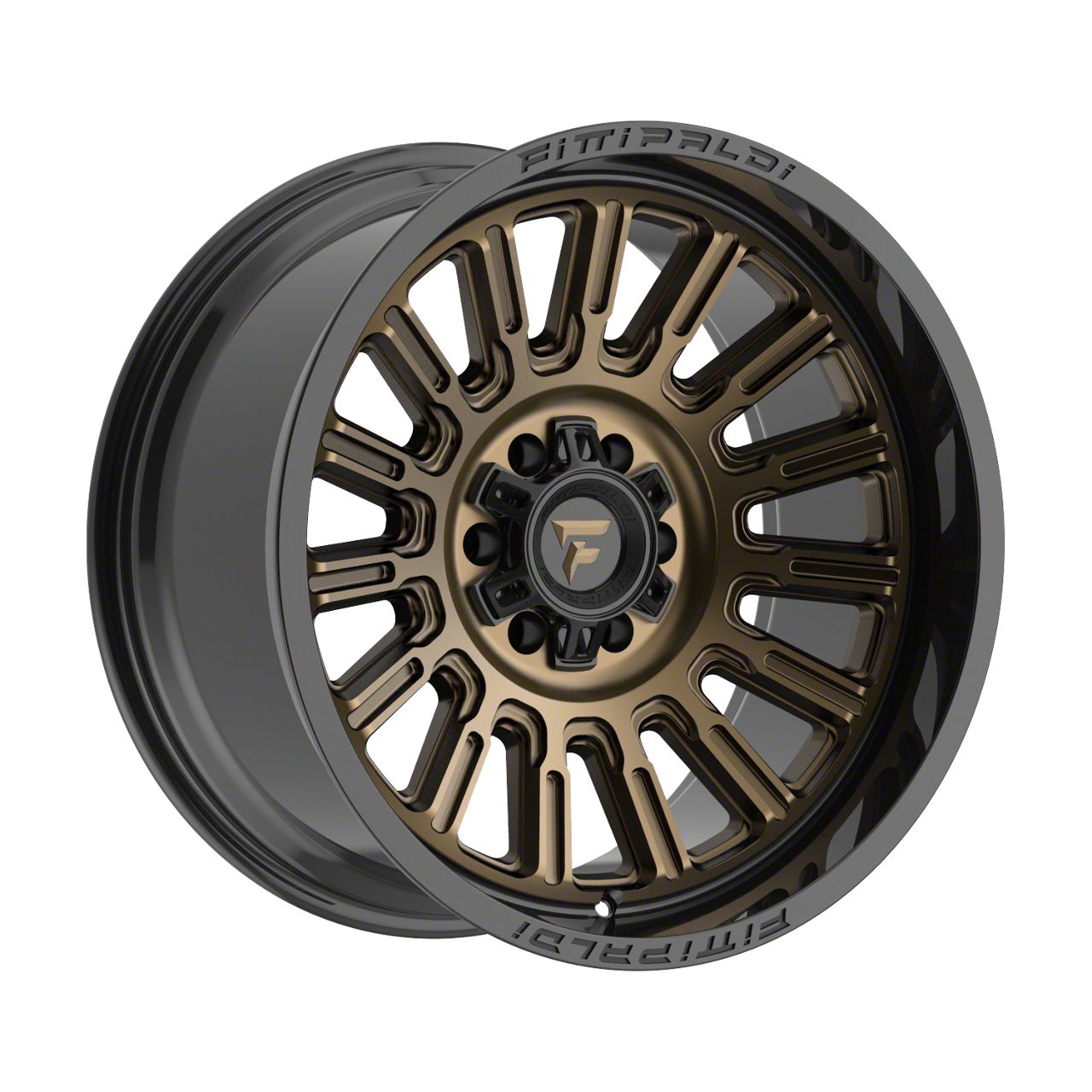 Fittipaldi Offroad F-150 FA24 Gloss Bronze with Gloss Black Lip 6-Lug ...