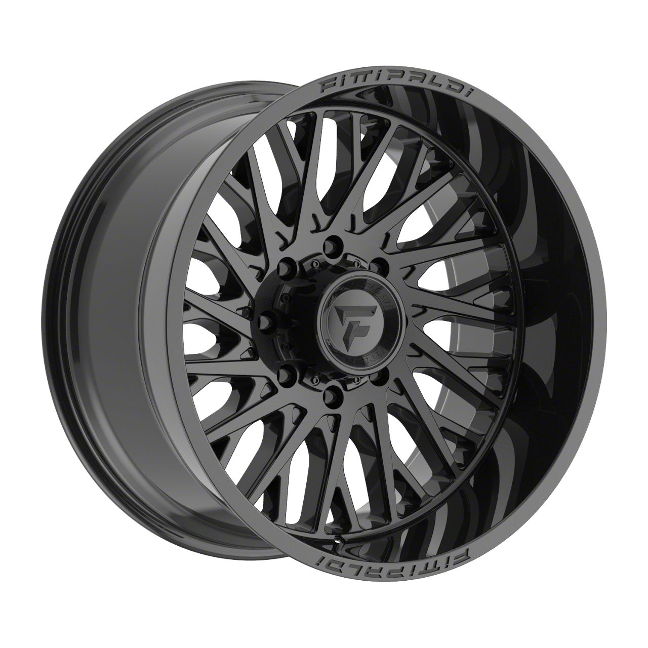 Fittipaldi Offroad Sierra 2500 FA08 Gloss Black 8-Lug Wheel; 22x12 ...