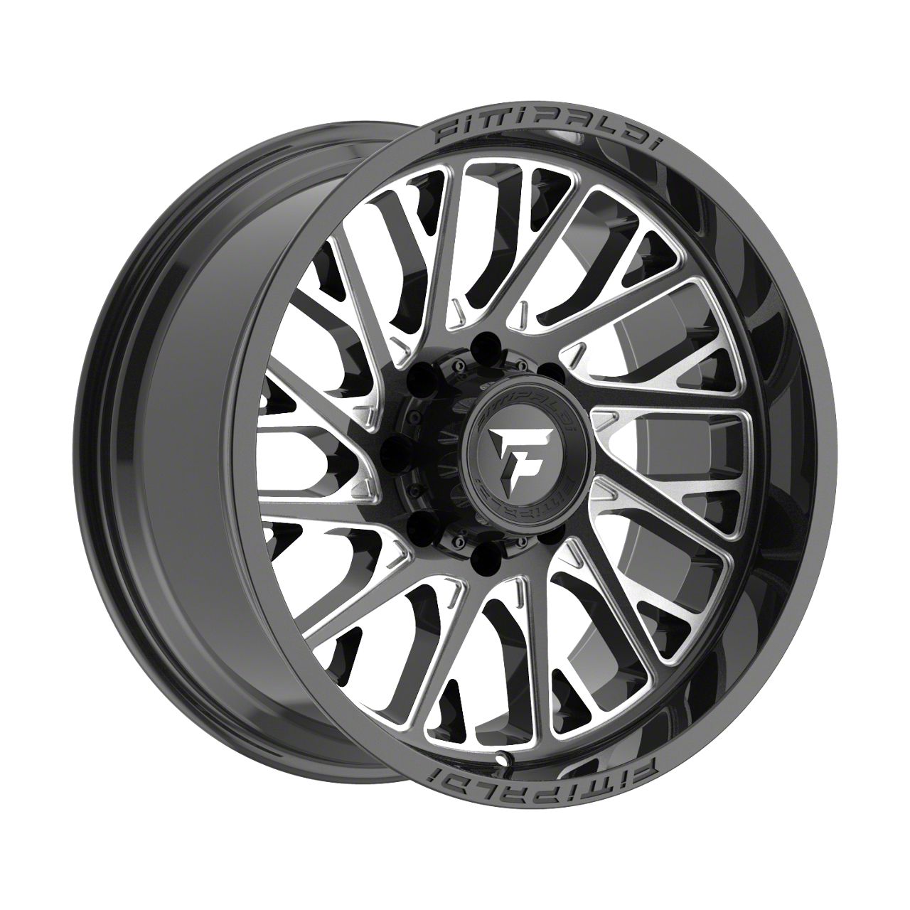 Fittipaldi Offroad Sierra 3500 FA08 Gloss Black Milled 8-Lug Wheel ...