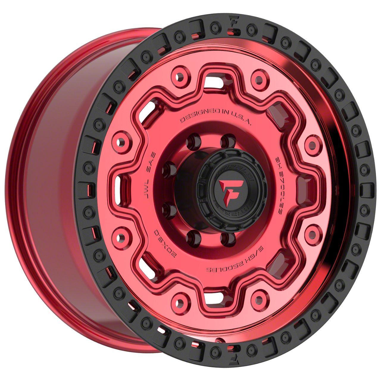 Fittipaldi Offroad Silverado 2500 FT100 Gloss Red with Machined Face ...