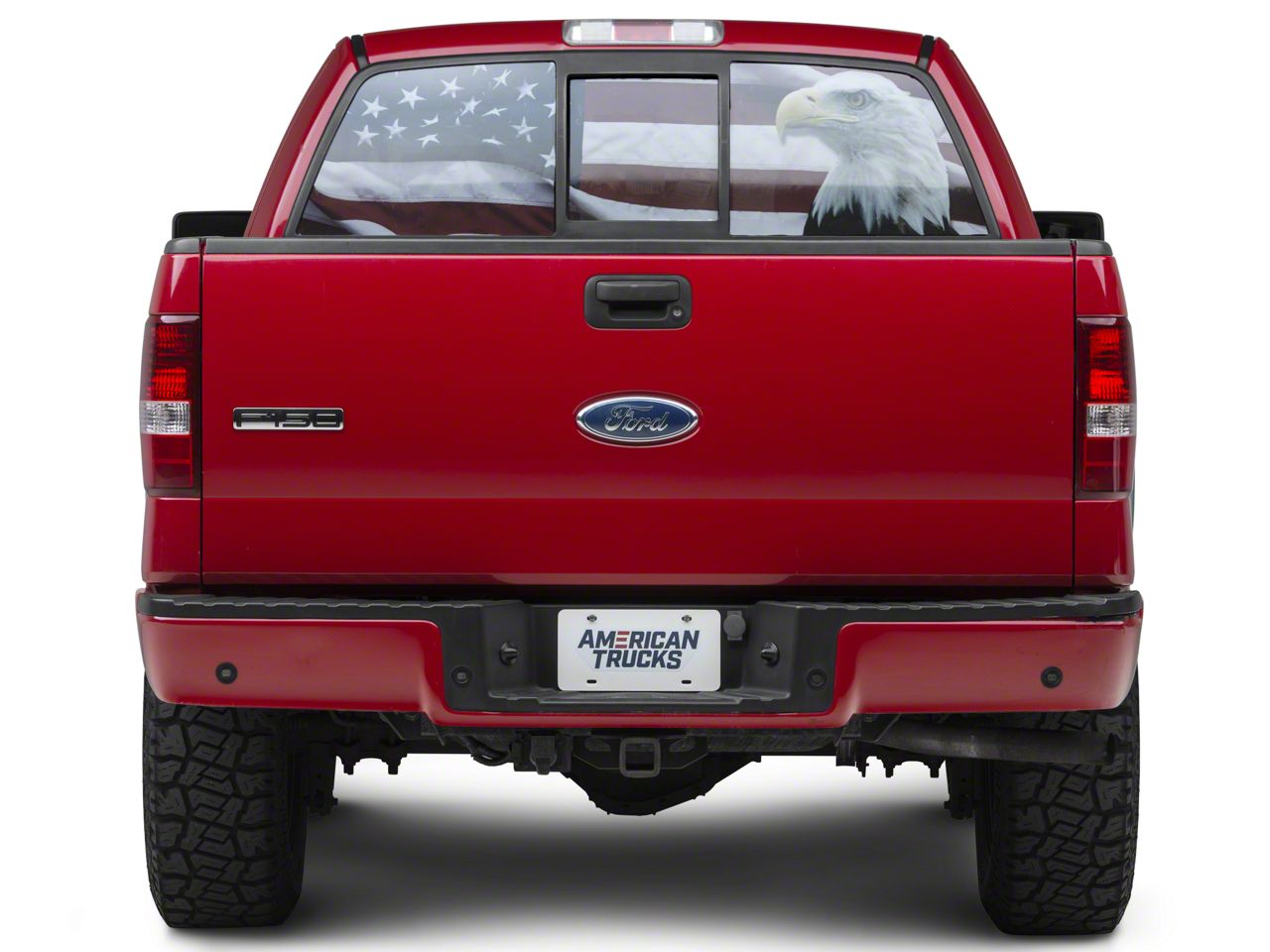 SEC10 F-150 Perforated Flag and Eagle Rear Window Decal T532540 (97-25 ...