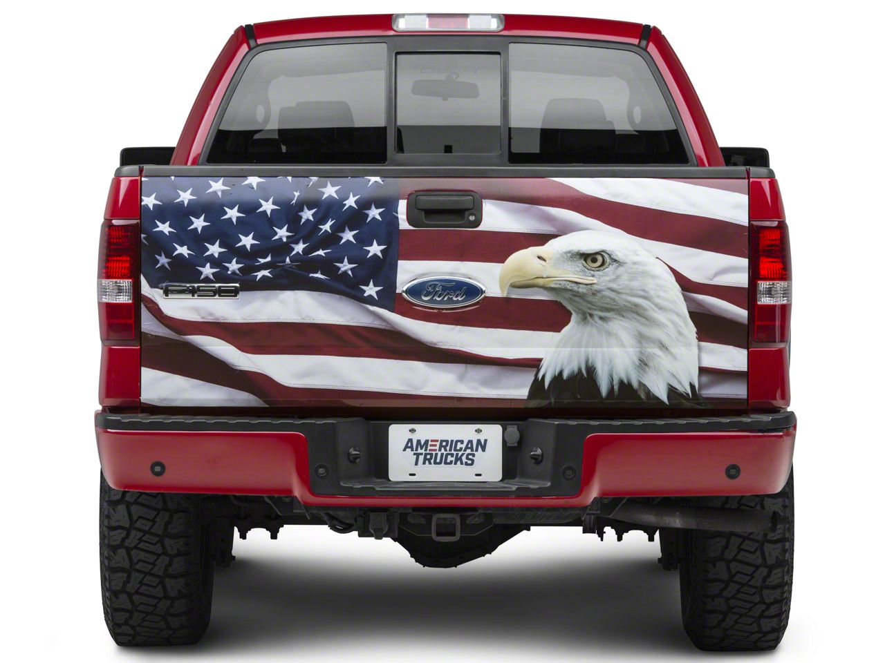 SEC10 F-150 Flag & Eagle Tailgate Decal T532538 (97-14 F-150)