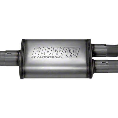 Flowmaster F-150 FlowFX Dual Exhaust System with Black Tips; Middle ...