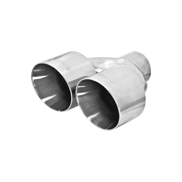 Flowmaster F-150 Angle Cut Double Wall Dual Exhaust Tip; 4-Inch ...