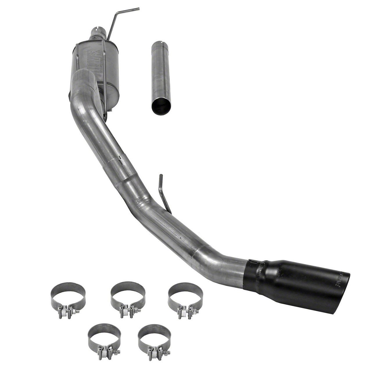 Flowmaster F-350 Super Duty FlowFX Single Exhaust System with Black Tip ...