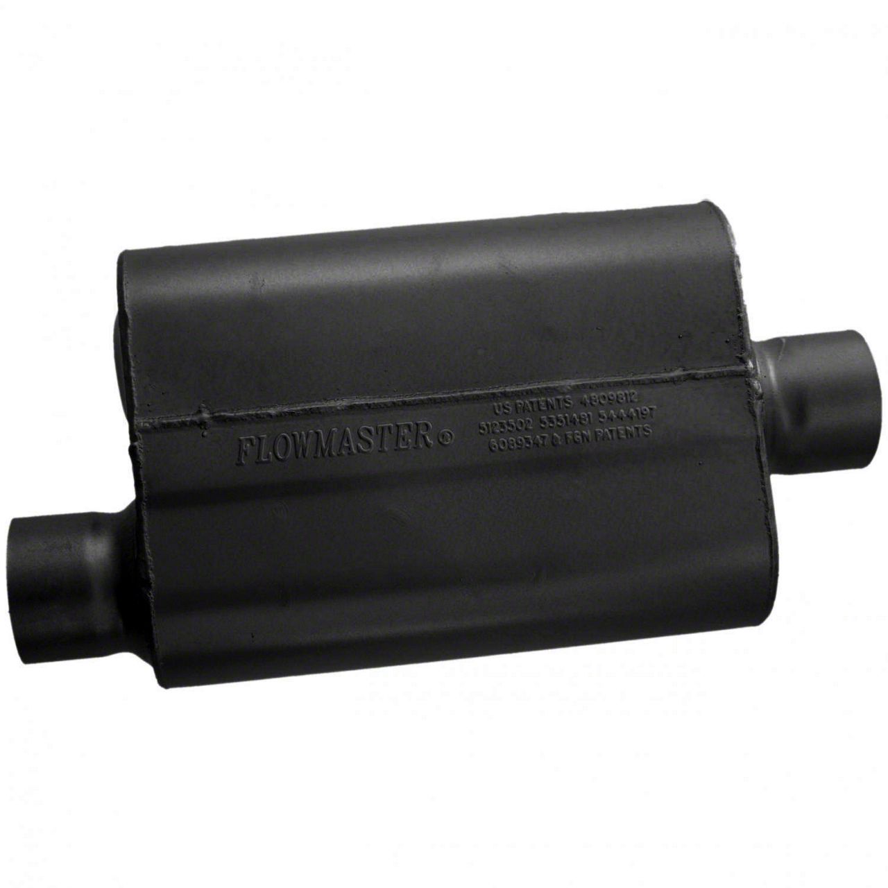 Flowmaster RAM 1500 40 Series Offset/Center Oval Muffler; 3-Inch Inlet ...