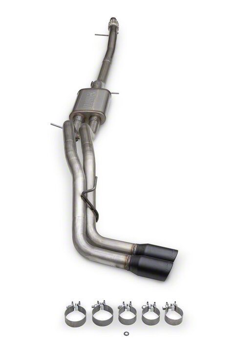 Flowmaster Ranger FlowFX Dual Exhaust System with Black Tips; Same Side ...