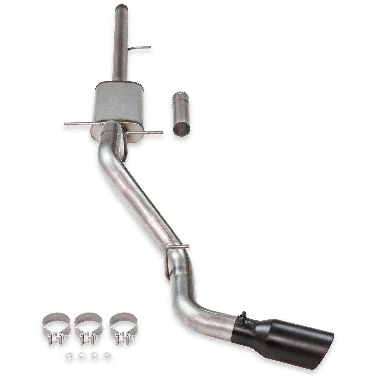 Flowmaster Silverado FlowFX Single Exhaust System w/ Black Tip - Side ...