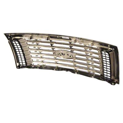 Ford F-150 XLT Upper Replacement Grille; Chrome AL3Z-8200-C (09-14 F ...
