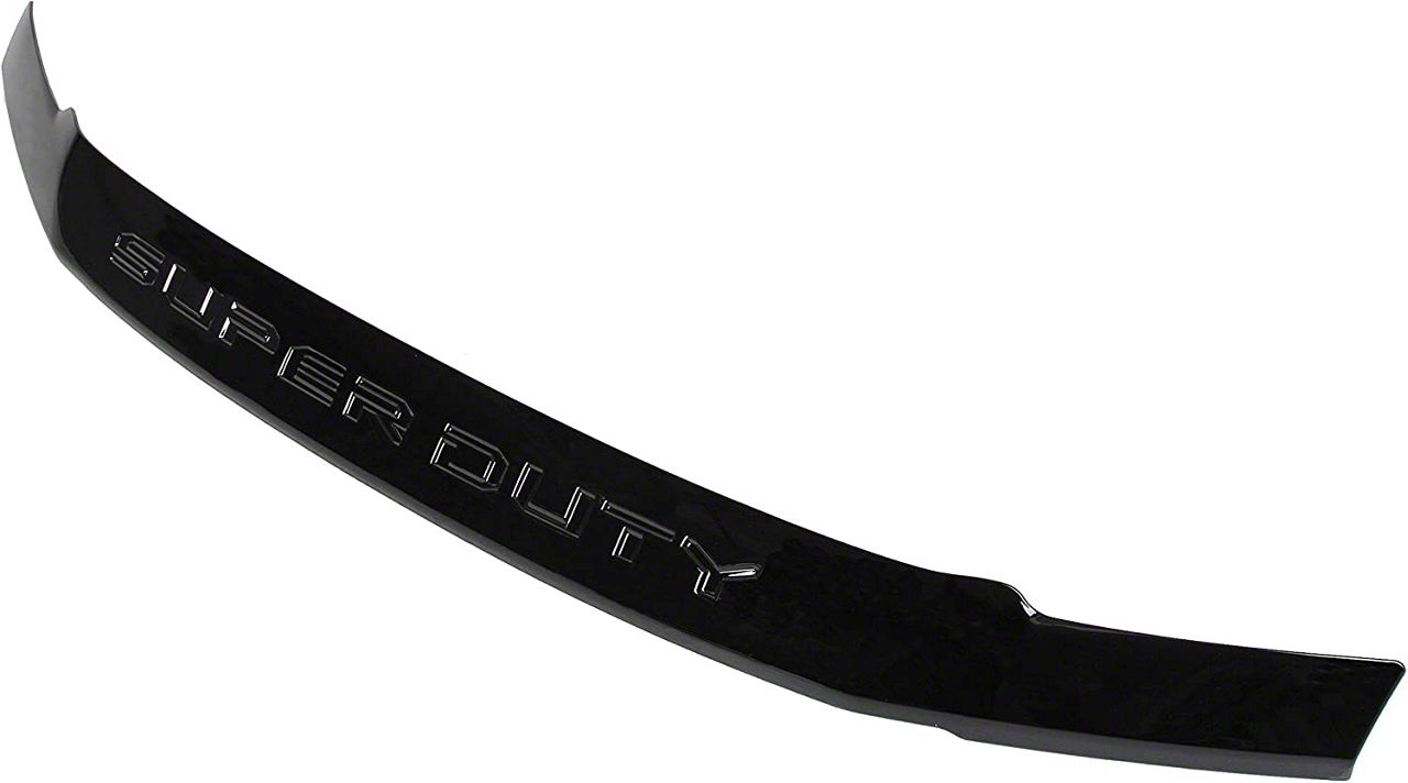 Ford F-350 Super Duty Hood Deflector; Black HC3Z-16C900-C (17-22 F-350 ...