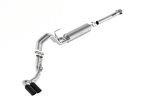 Ford Performance F-150 Sport Dual Exhaust System with Black Chrome Tips ...