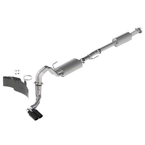 Ford Performance F-150 Touring Dual Exhaust System with Black Chrome Tips; Same Side Exit M-5200 ...