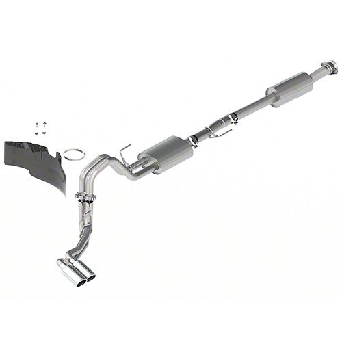Ford Performance F-150 Sport Dual Exhaust System with Chrome Tips; Same ...