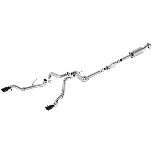 Ford Performance F-150 Extreme Dual Exhaust System with Black Chrome ...