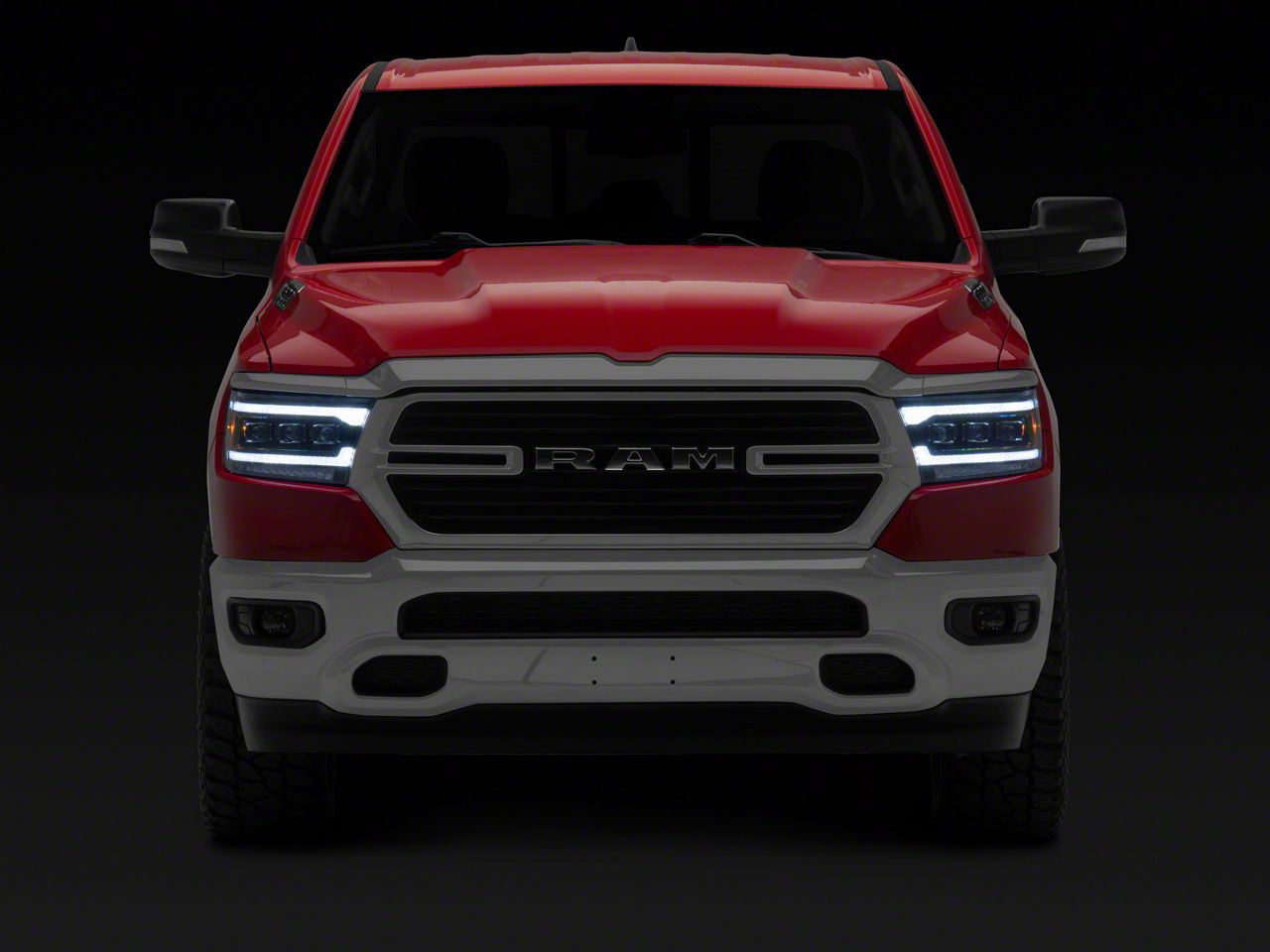 Form Lighting RAM 1500 Sequential LED Projector Headlights; Black ...