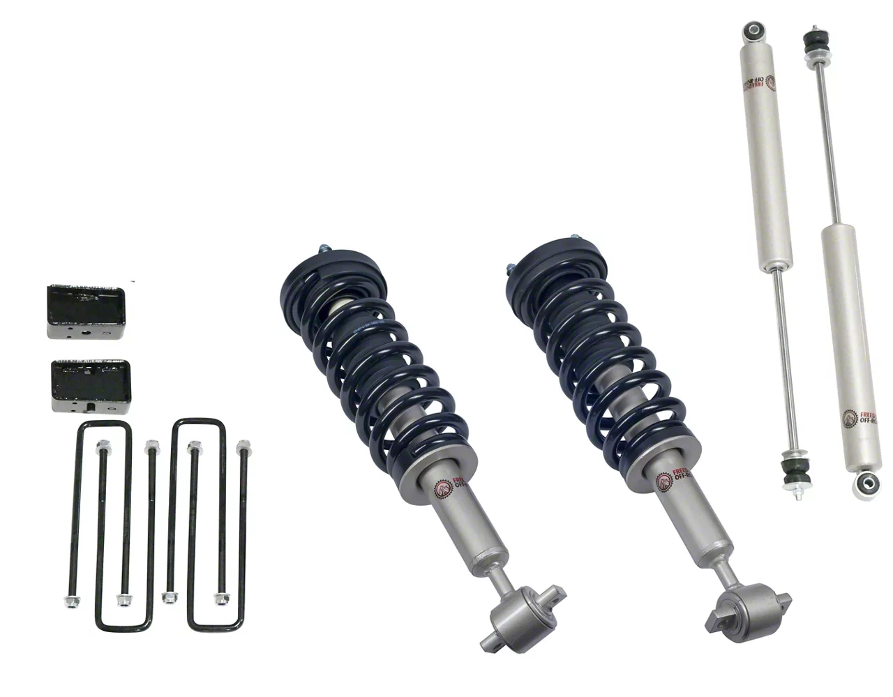 Freedom Offroad F-150 3-Inch Front Lift Struts with Rear Lift Blocks ...