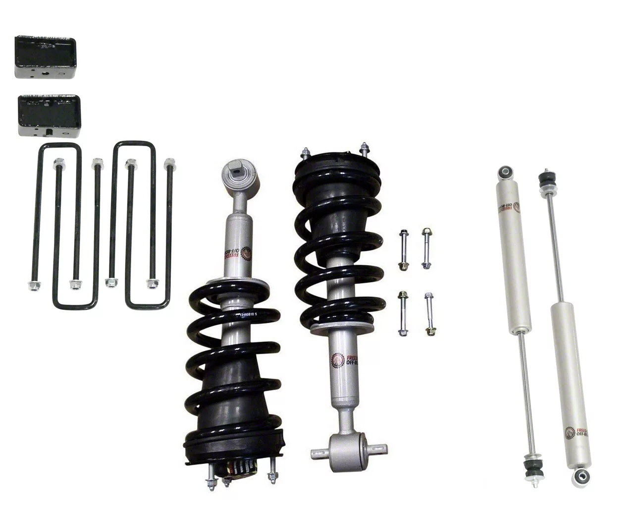 Freedom Offroad Silverado 1500 3-Inch Front Lift Struts with Rear Lift ...