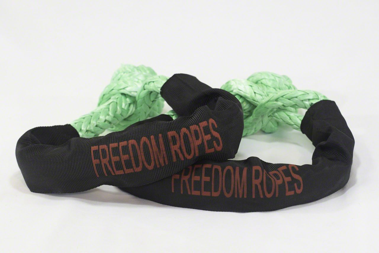 Freedom Ropes RAM 2500 3/8-Inch Synthetic Soft Shackle; Neon Green 3 ...