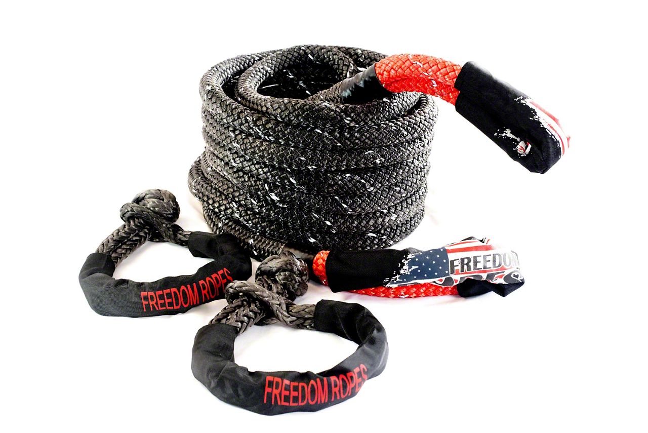 Freedom Ropes Sierra 3500 1/2-Inch Synthetic Soft Shackles; Black 1/2SS ...