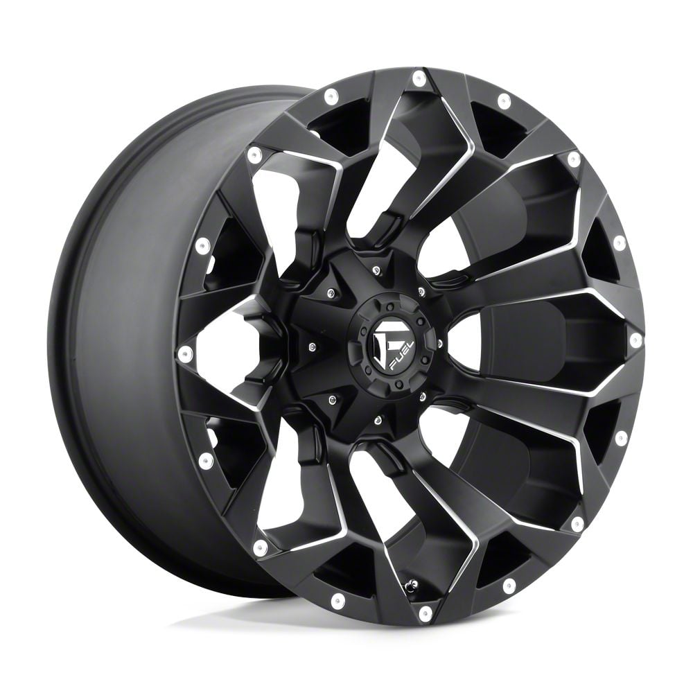 Fuel Wheels F-150 Assault Matte Black Milled 6-Lug Wheel; 22x9.5; 20mm ...