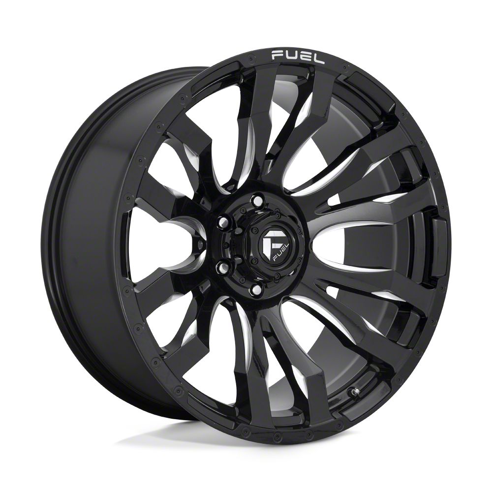 Fuel Wheels RAM 1500 Blitz Gloss Black Milled 5-Lug Wheel; 20x9; 1mm ...