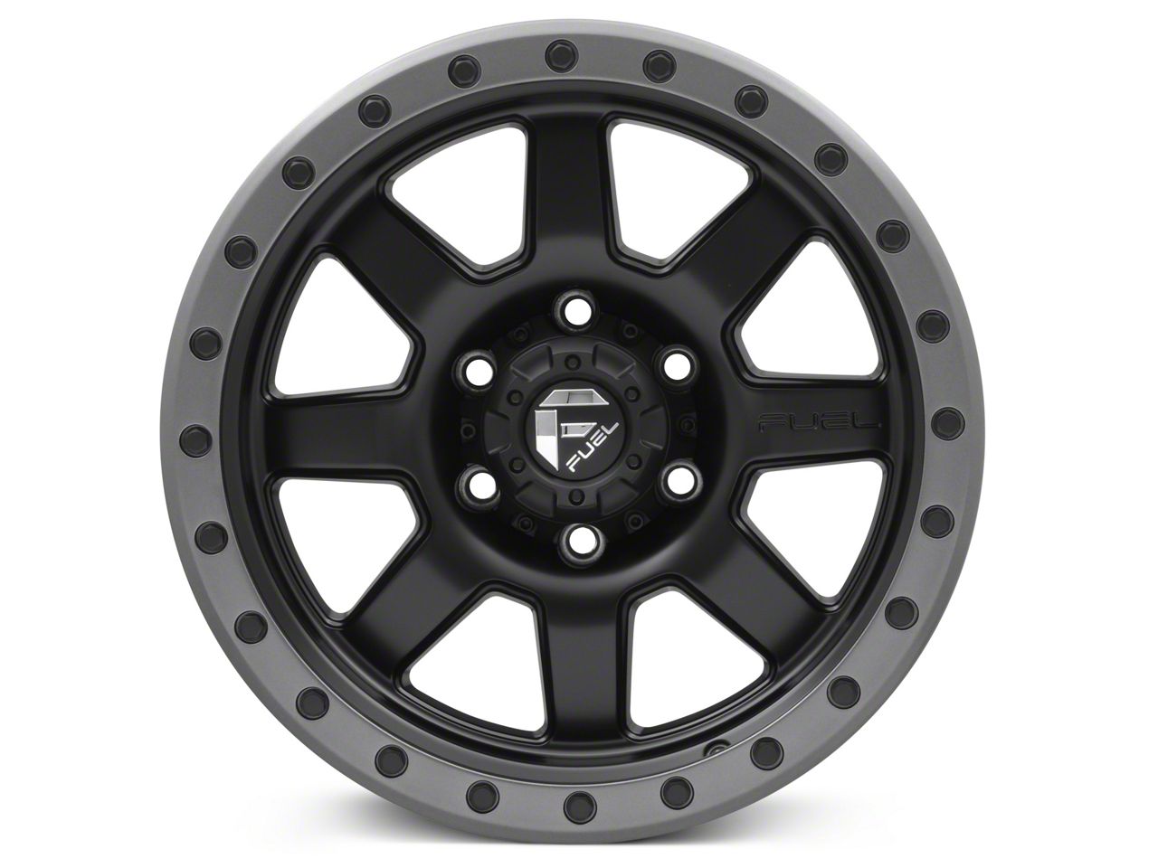 Fuel Wheels F-150 Trophy Matte Black w/ Anthracite Ring 6-Lug Wheel ...