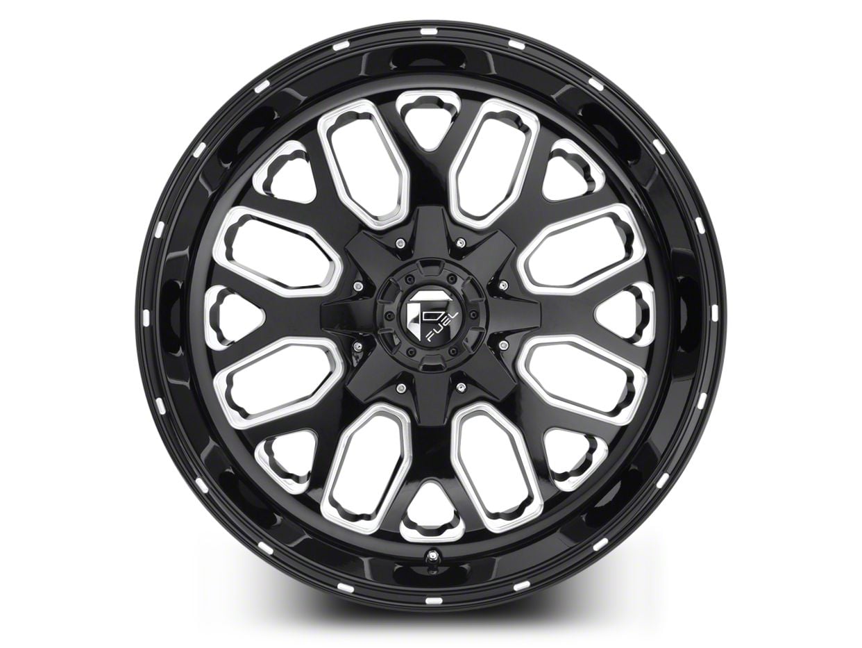 Fuel Wheels RAM Titan Black Milled 5-Lug Wheel - 20x10; -18mm Offset ...