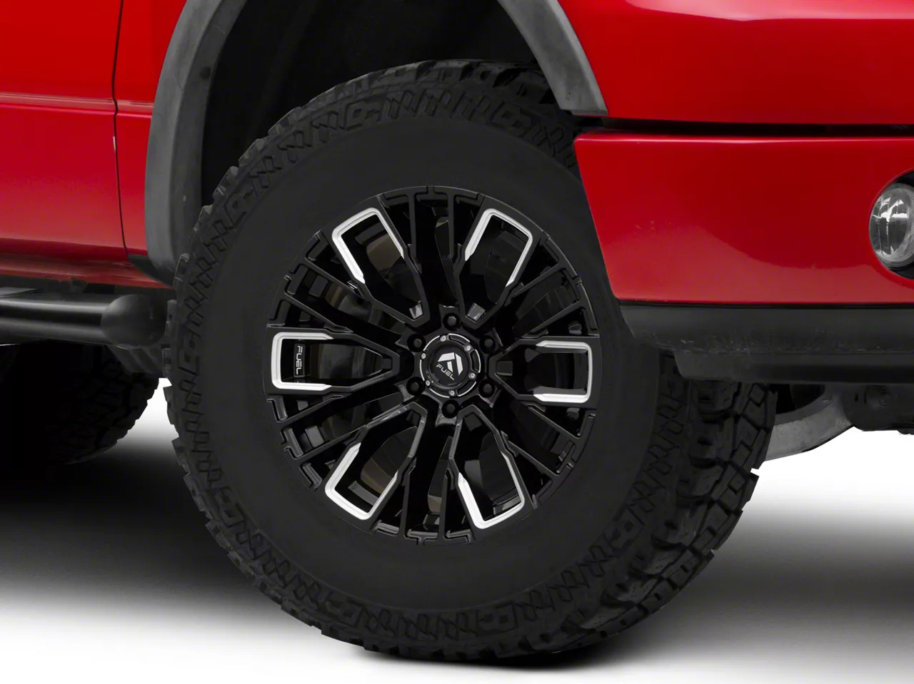 Fuel Wheels F-150 Rebar Gloss Black Milled 6-Lug Wheel; 17x9; 1mm Offset D84917908950 (04-08 F ...