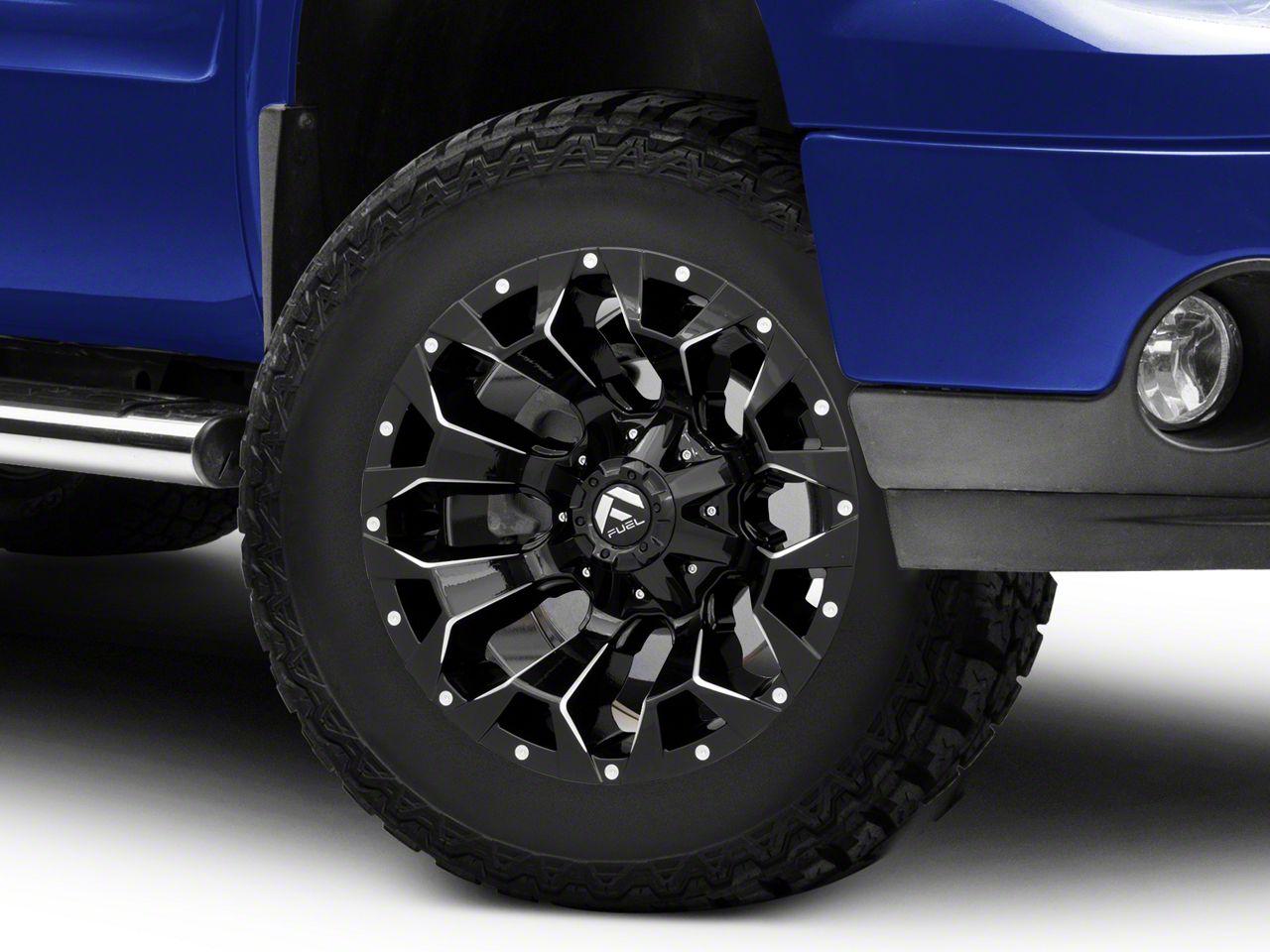 Fuel Wheels Sierra 1500 Assault Gloss Black Milled 6-Lug Wheel; 18x9 ...