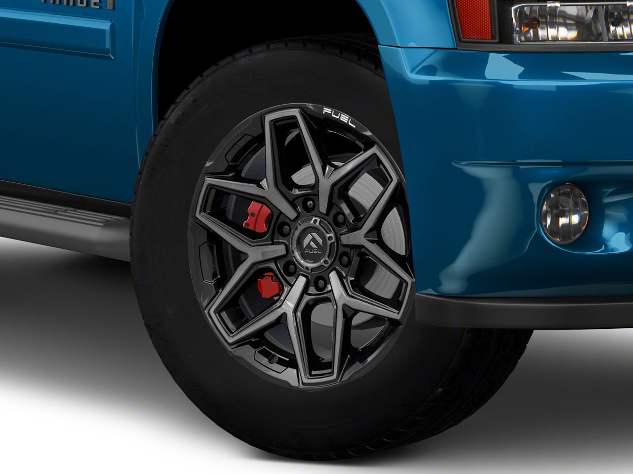 Fuel Wheels Sierra 1500 Flux Gloss Black Brushed with Gray Tint 6-Lug ...