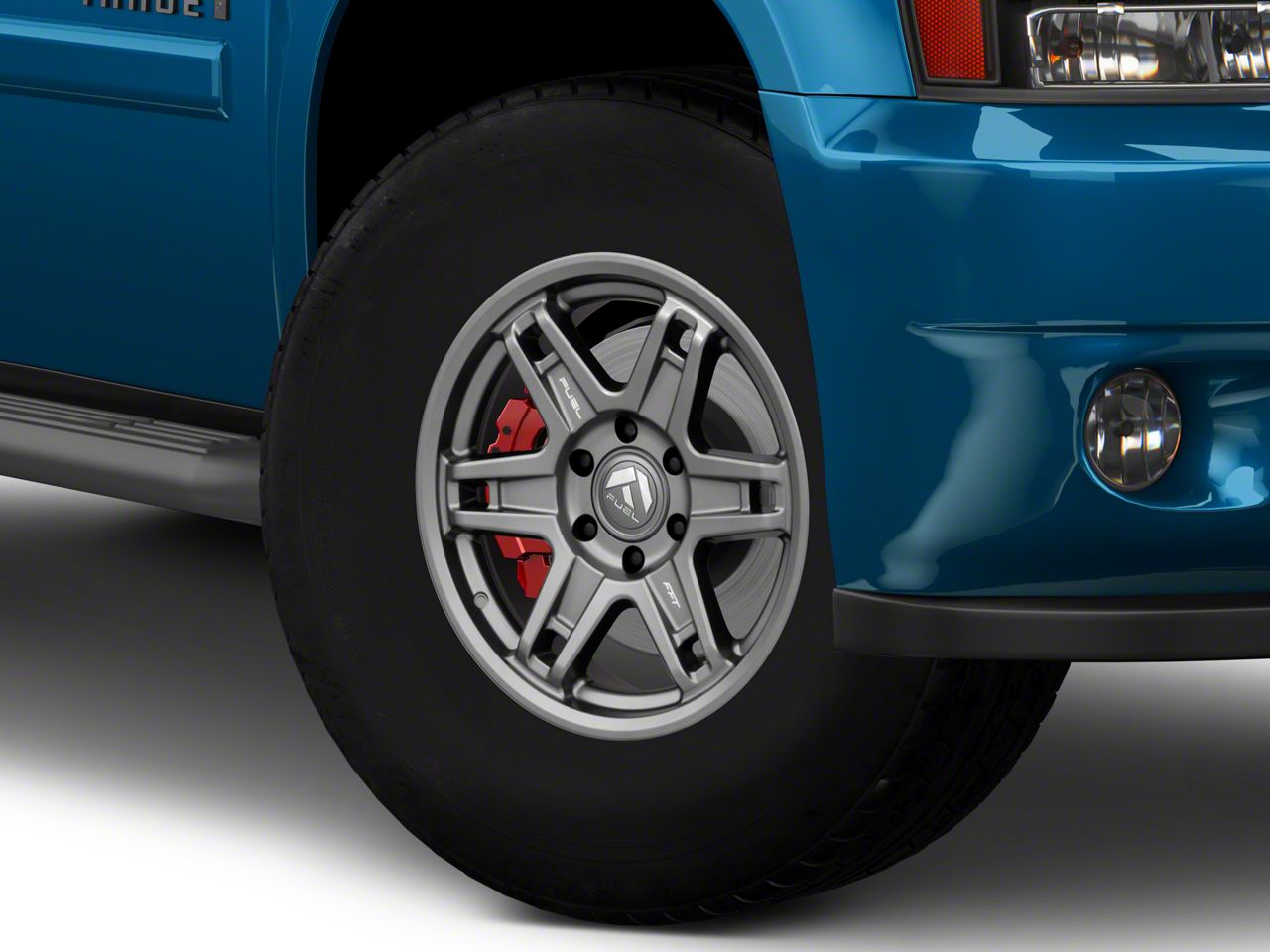 Fuel Wheels Sierra 1500 Slayer Matte Gunmetal 6-Lug Wheel; 17x8.5; 1mm ...