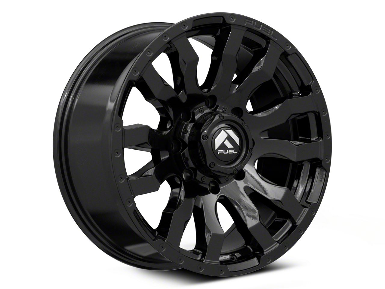 Fuel Wheels Sierra 3500 Blitz Gloss Black 8-Lug Wheel; 17x9; -12mm ...
