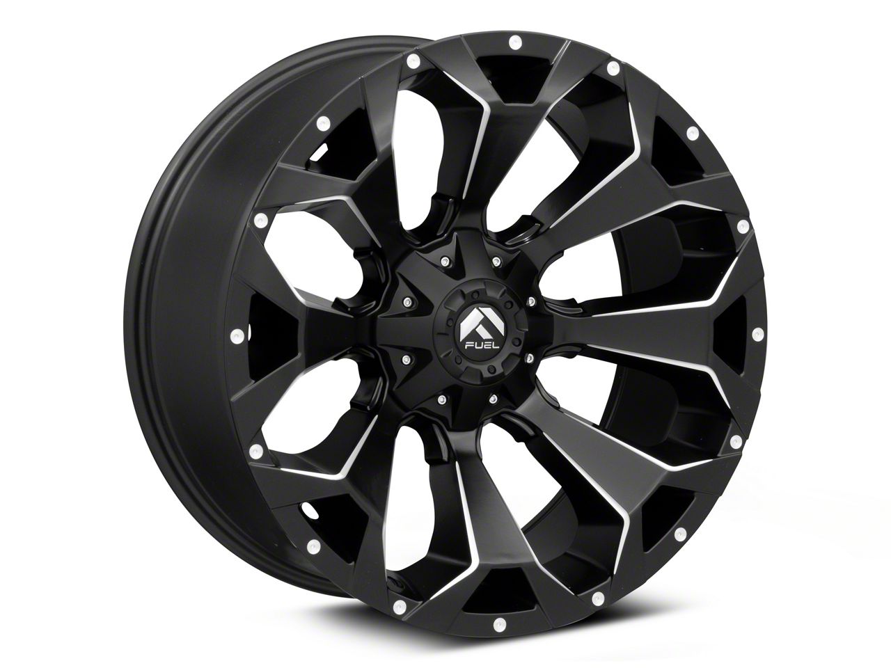Fuel Wheels Silverado 1500 Assault Matte Black Milled 6-Lug Wheel; 18x9 ...