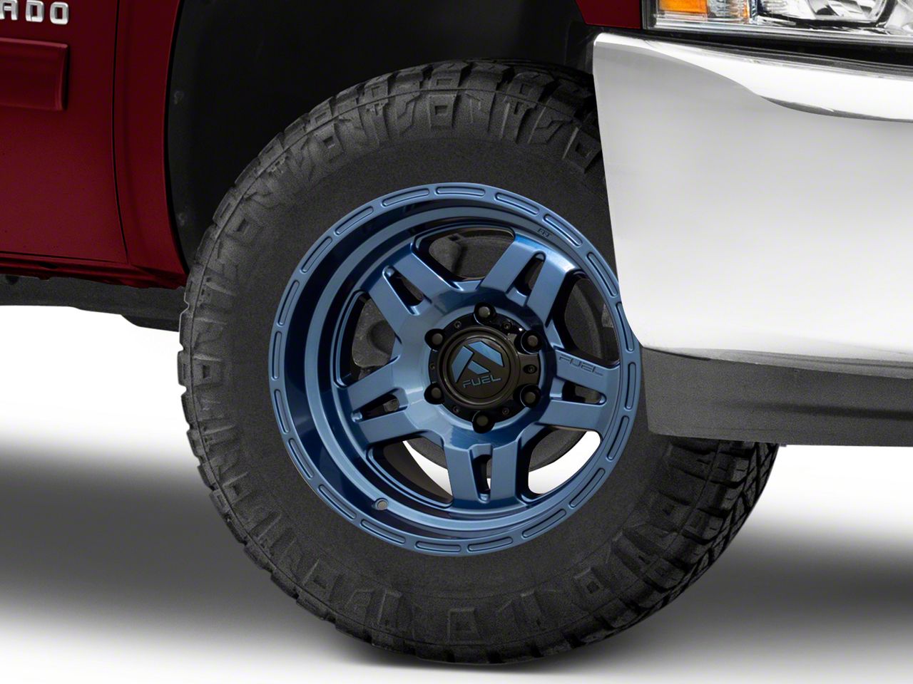 Fuel Wheels Silverado 1500 Oxide Dark Blue 6-Lug Wheel; 18x9; -12mm ...