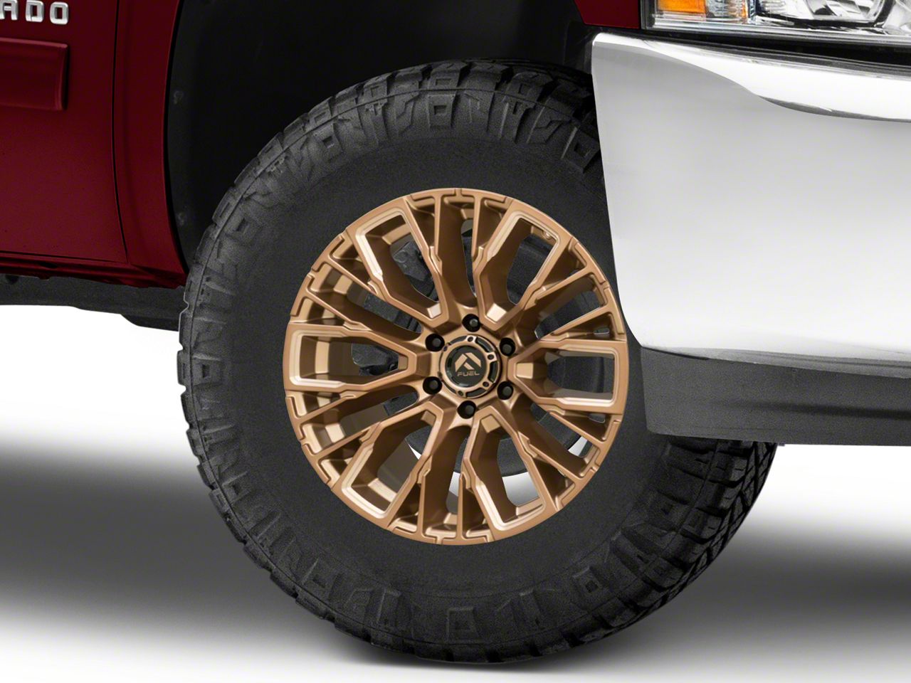 Fuel Wheels Silverado 1500 Rebar Platinum Bronze Milled 6-Lug Wheel ...