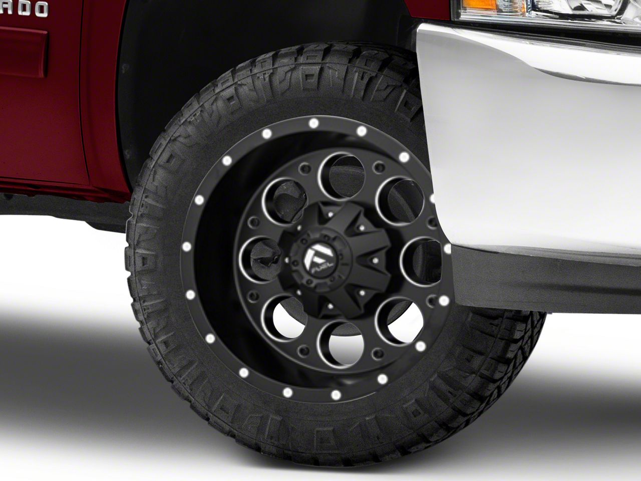 Fuel Wheels Silverado 1500 Revolver Matte Black Milled 6-Lug Wheel ...