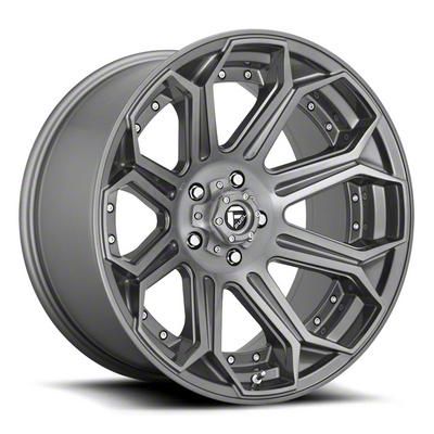 Fuel Wheels Silverado 1500 Siege Brushed Gunmetal Tinted Clear 6-Lug ...