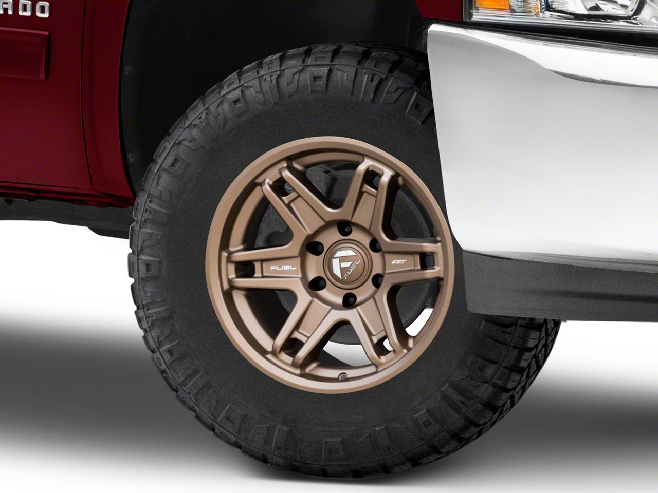 Fuel Wheels Silverado 1500 Slayer Matte Bronze 6-Lug Wheel; 17x8.5 ...