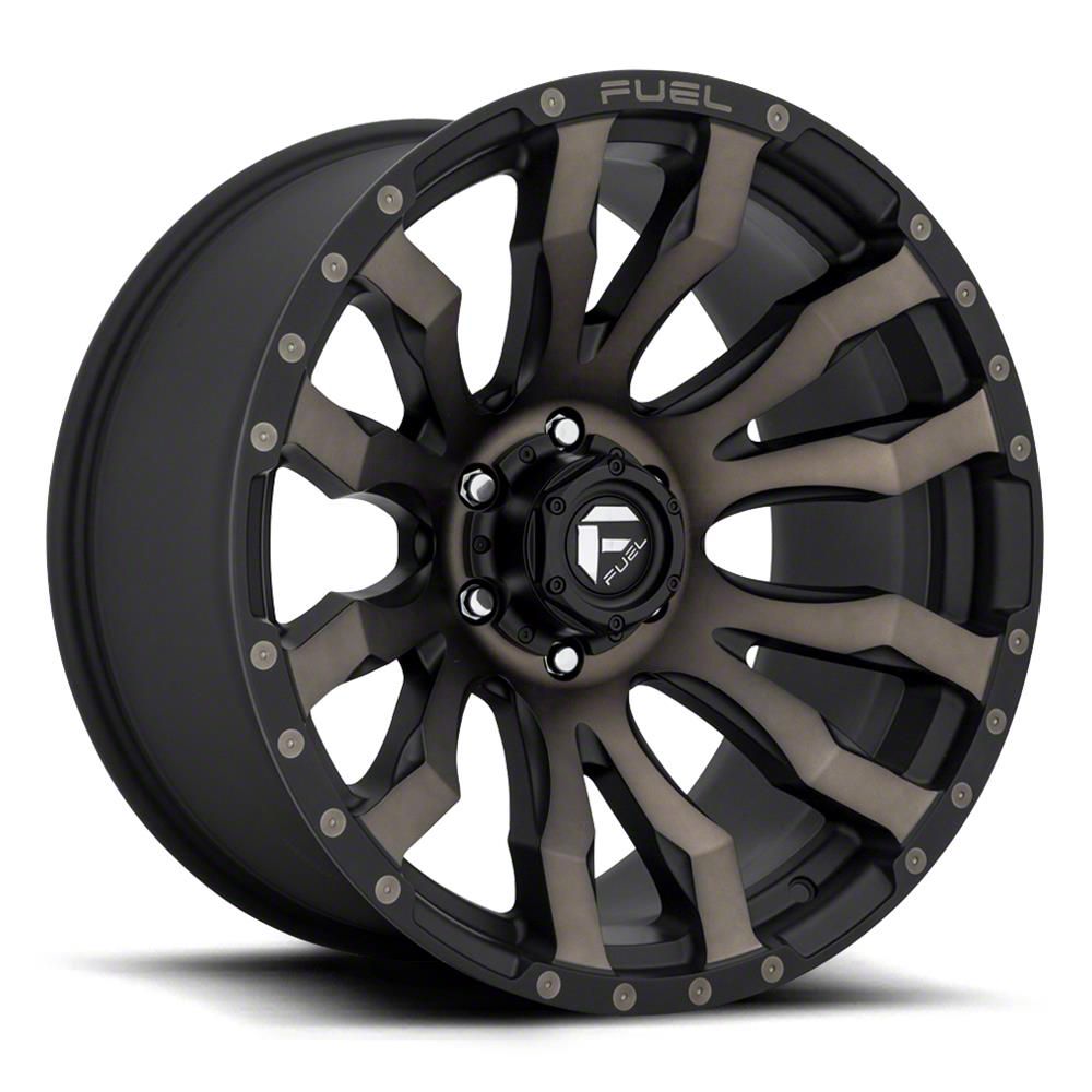 Fuel Wheels Silverado 3500 Blitz Matte Black Double Dark Tint 8-Lug ...