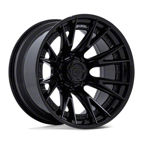 Fuel Wheels F-350 Super Duty Catalyst Matte Black with Gloss Black Lip ...