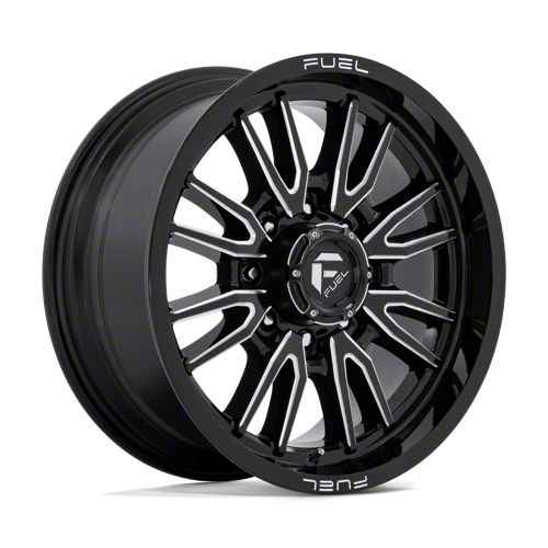 Fuel Wheels F-350 Super Duty Clash Gloss Black Milled 8-Lug Wheel; 20x9 ...