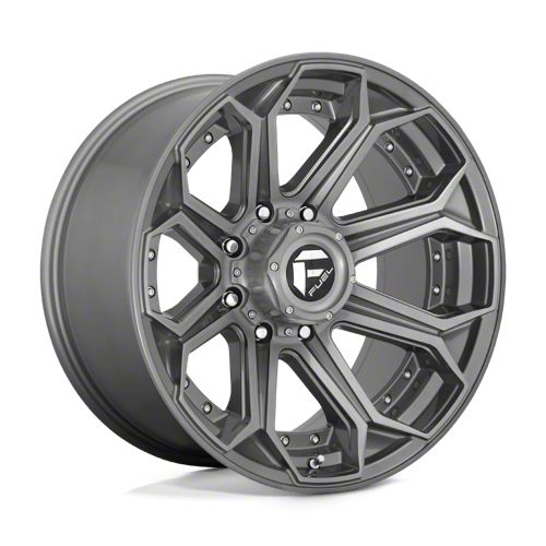 Fuel Wheels F-350 Super Duty Siege Brushed Gunmetal with Tinted Clear 8 ...