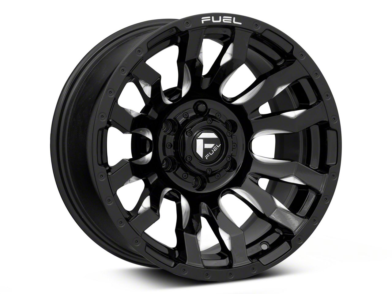 Fuel Wheels F-150 Blitz Gloss Black Milled 6-Lug Wheel; 18x9; 1mm ...