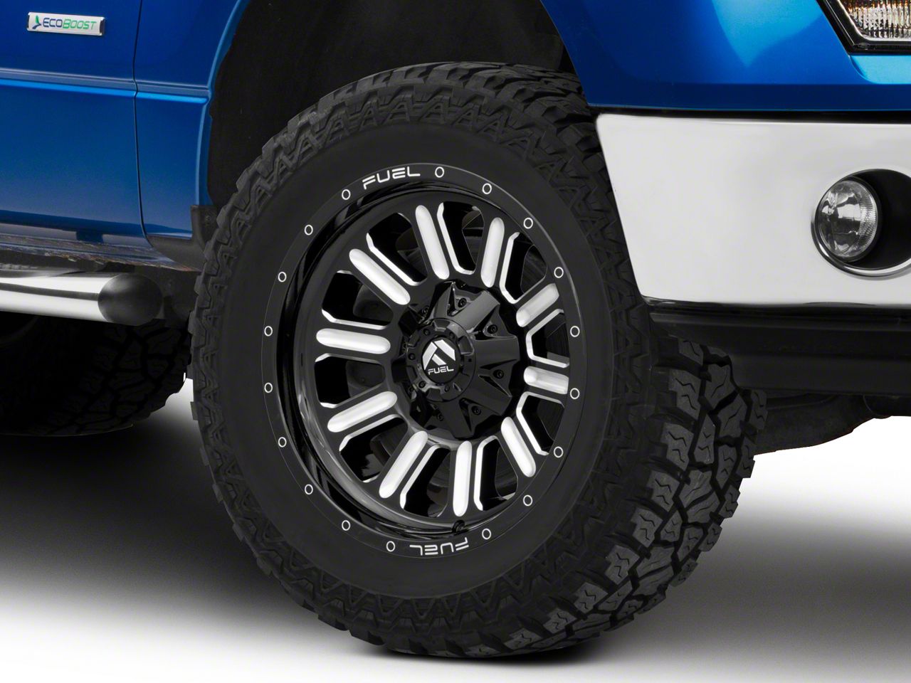 Fuel Wheels F-150 Hardline Gloss Black Milled 6-Lug Wheel; 20x9; 1mm ...